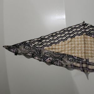 Echo | Accessories | Echo 0 Silk Scarf Gray Cream Pink | Poshmark